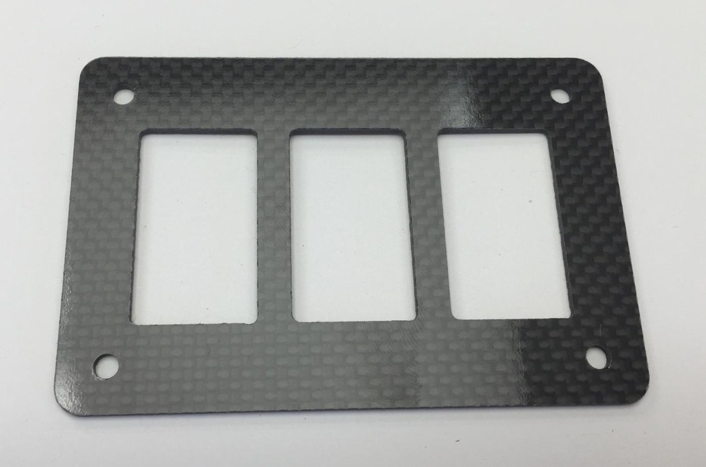CARBON FIBER UNIVERSAL ROCKER SWITCH PANEL (3 SPOT)