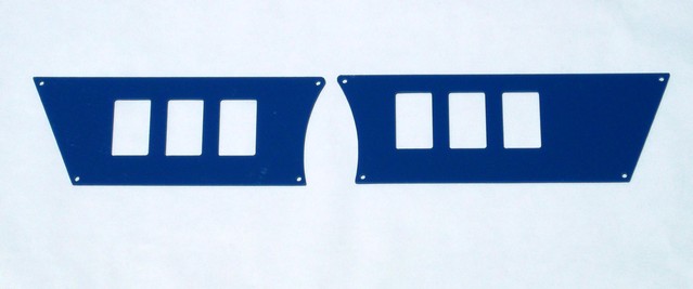 POLARIS RZR XP 1000 SMALLBLUE G-10 SWITCH PANELS (2)